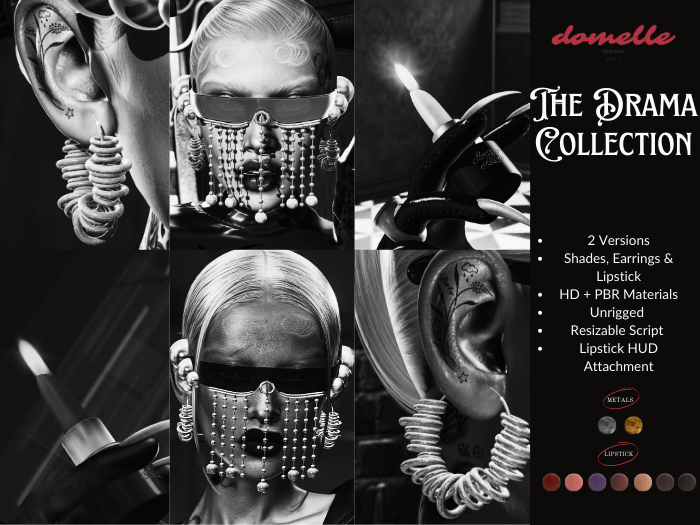 Second Life Marketplace Domelle The Drama Collection Demo